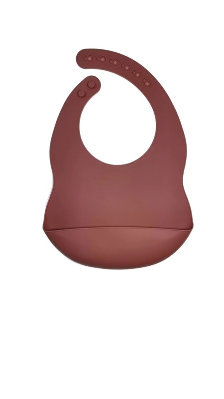 ODM Red Breastfeeding Baby Feeding Bib Silicone Bib With Food Catcher ...